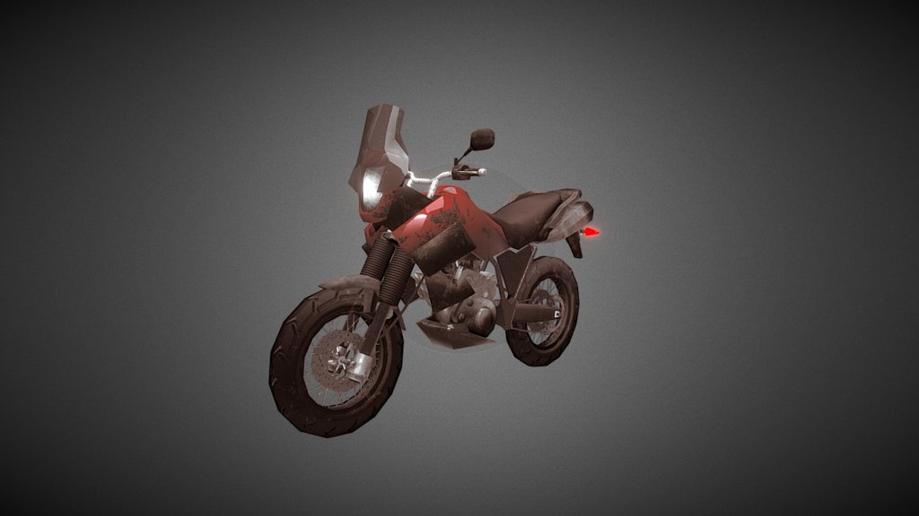 Motorbike Low Poly - 3D model by adrianmendez [6b6aca3] - Sketchfab