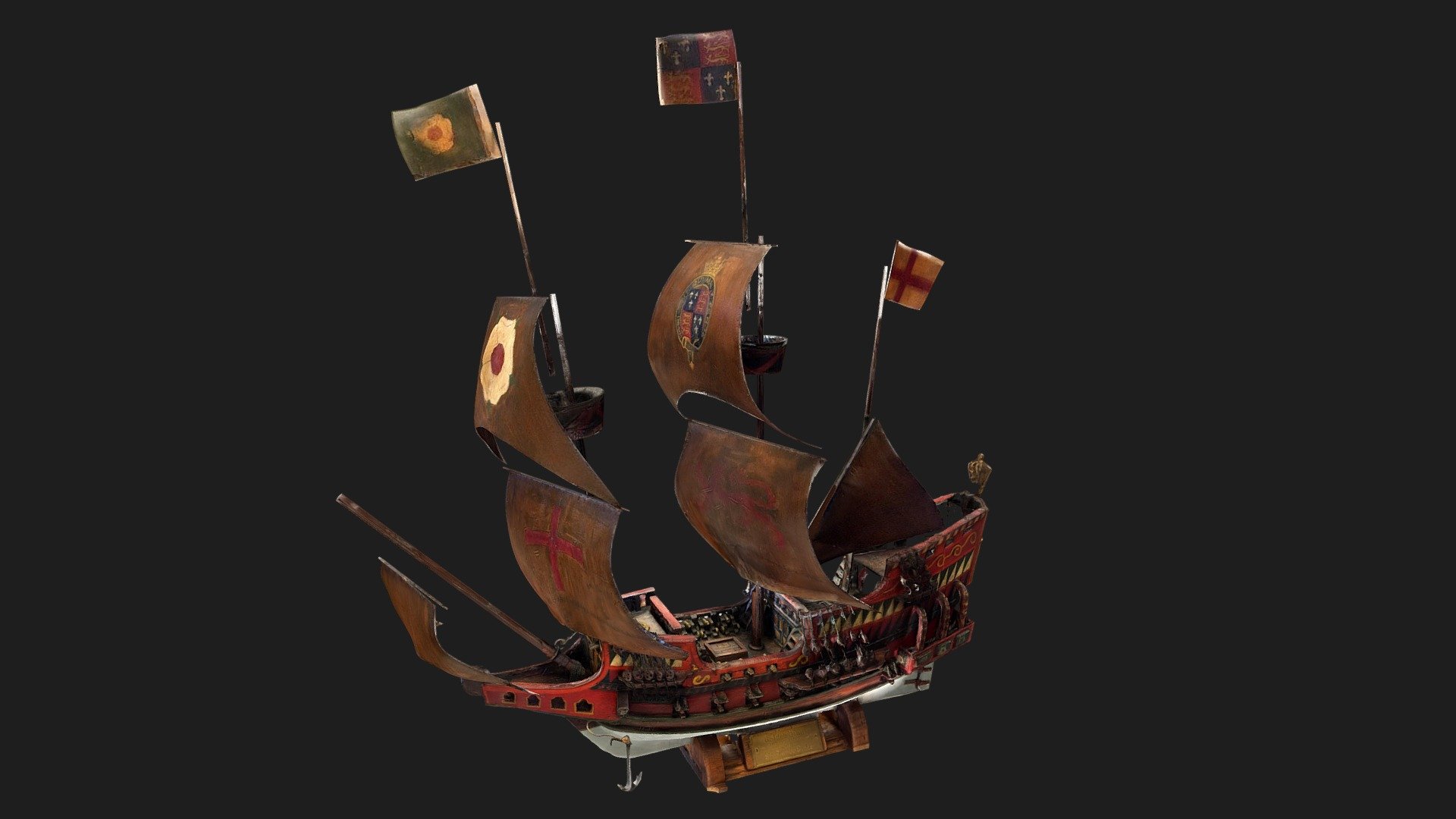 1978-1272 Model of The Golden Hind - 3D model by mcmanusdundee [6b7418d ...