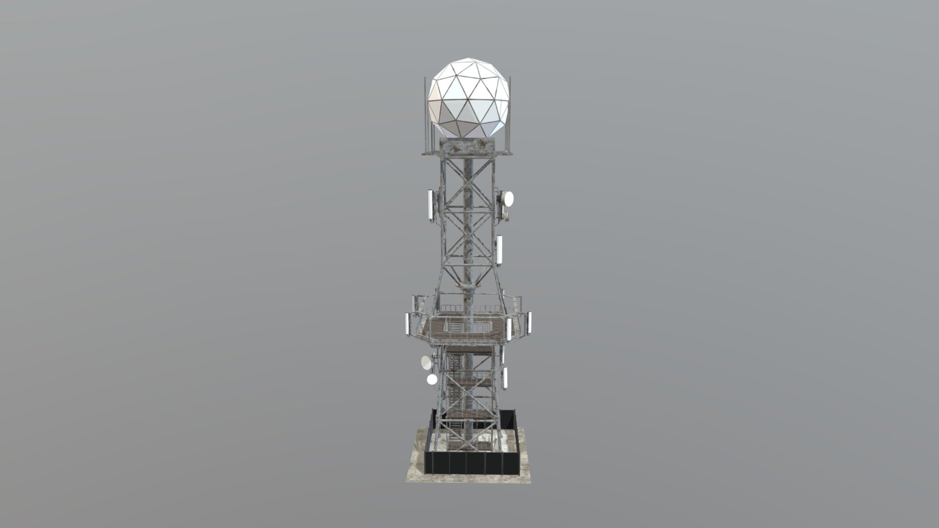 Repeater radio tower updated - Download Free 3D model by Chenchanchong ...