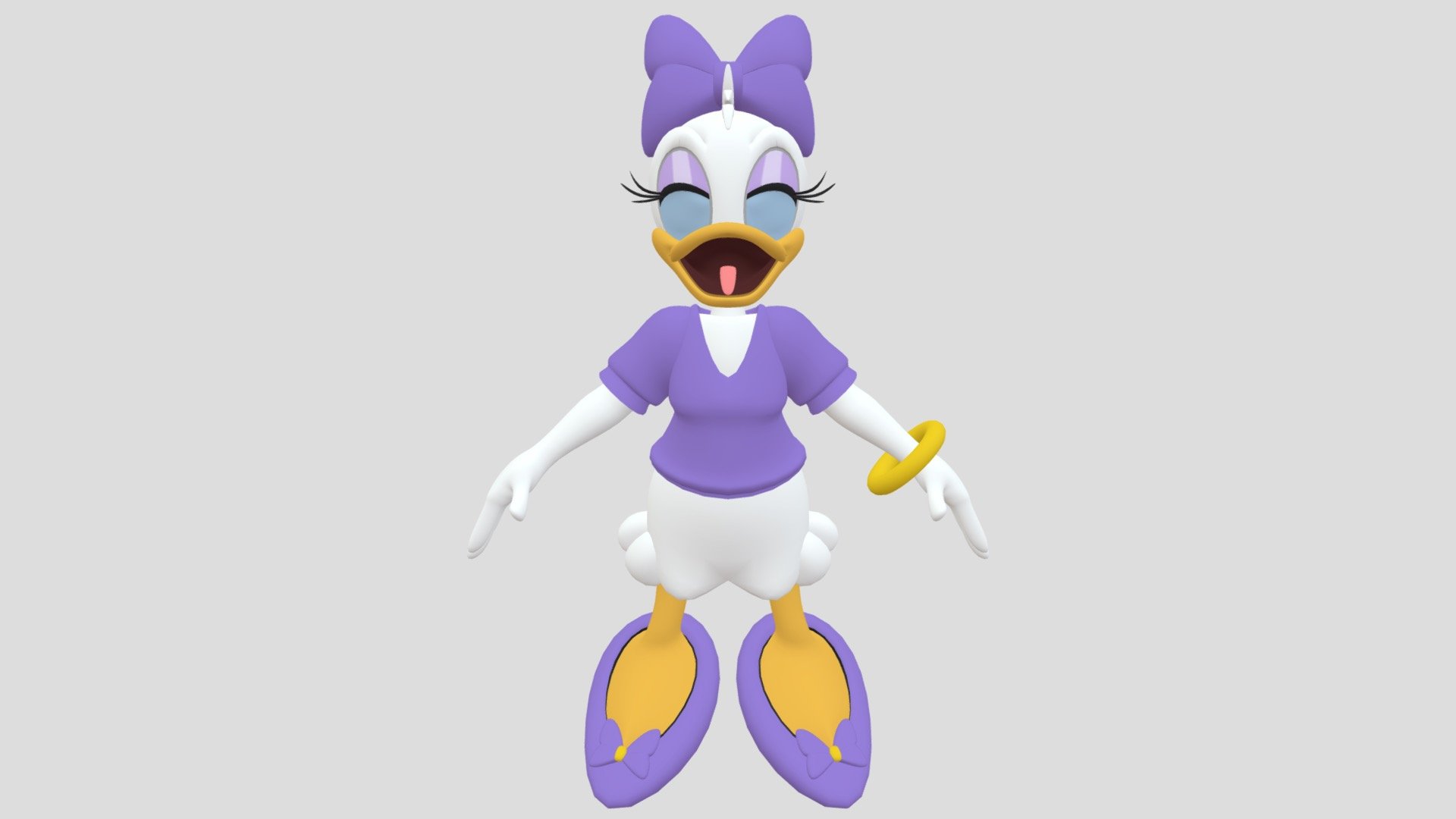 Mickey And Friends - Daisy Duck - Download Free 3D model by SMF ...