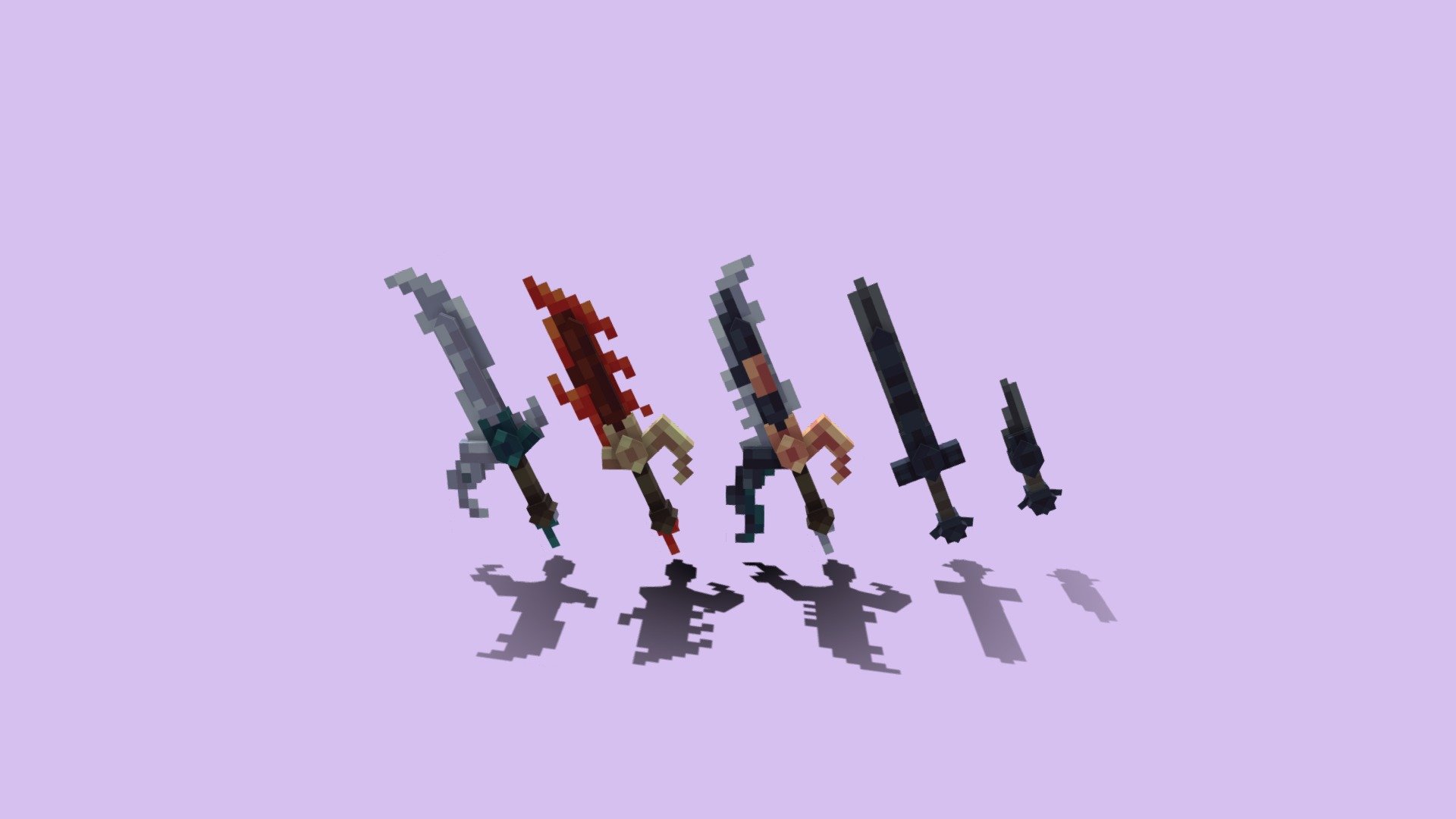 Solo Leveling Sung Jinwoo's weapons pack - 3D model by Kazutaki | Blockbench (@happybb_dev ...