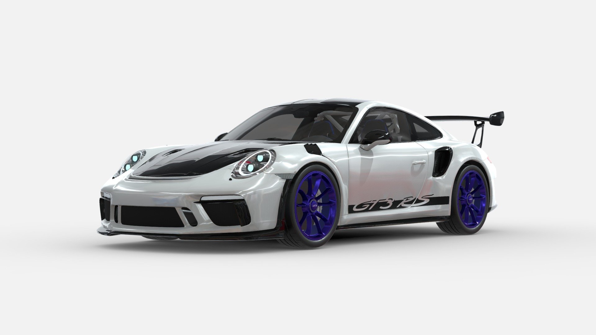 3d model porsche-GT3 RS VR Ready - Buy Royalty Free 3D model by zizian ...