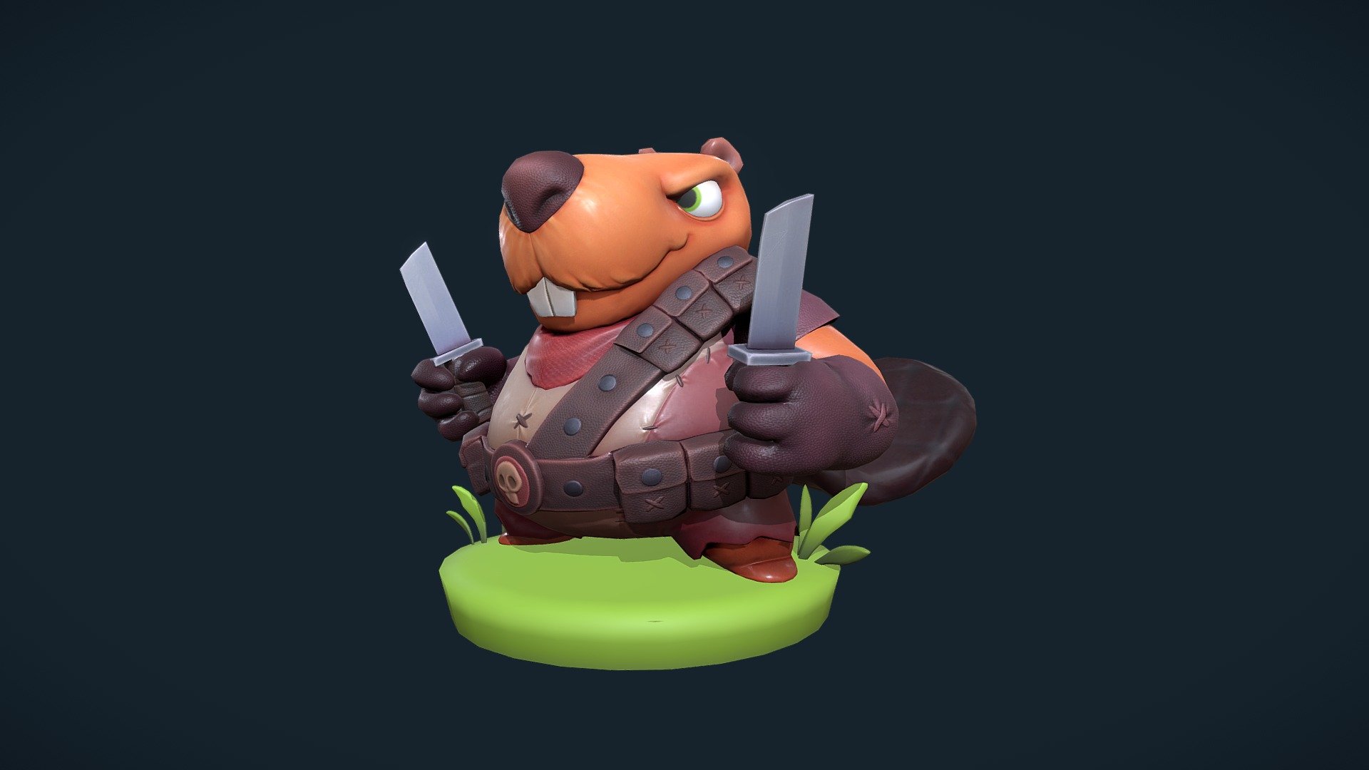 Game Ready character | Beaver - 3D model by Ausrine_Valionyte [6b7aafb ...