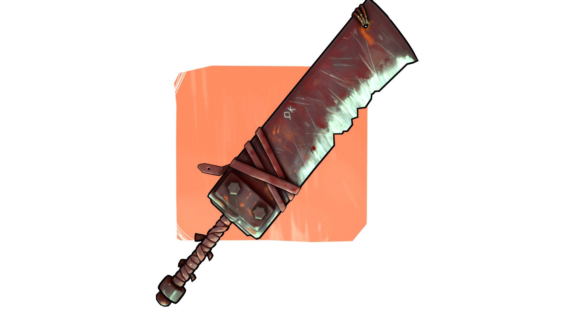 Homemade Cleaver - Buy Royalty Free 3D model by NikolasKapa_19 [6b7b1f0 ...