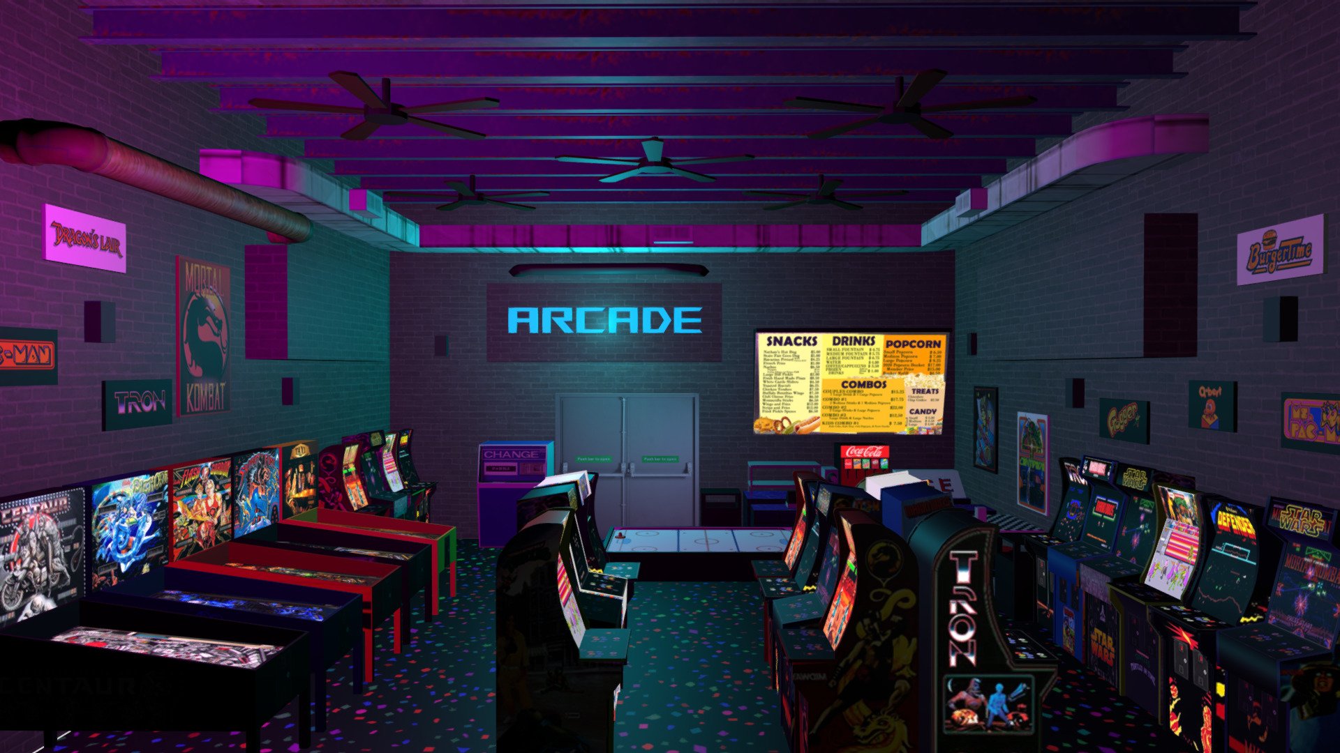 Arcade Lighting FBX - 3D model by Thomas.IQ.Iaquinta [6b7cd85] - Sketchfab