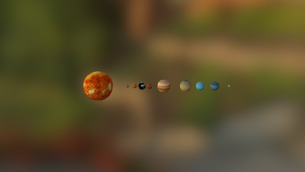 Solar System - 3D model by slyferum [6b7d2cc] - Sketchfab