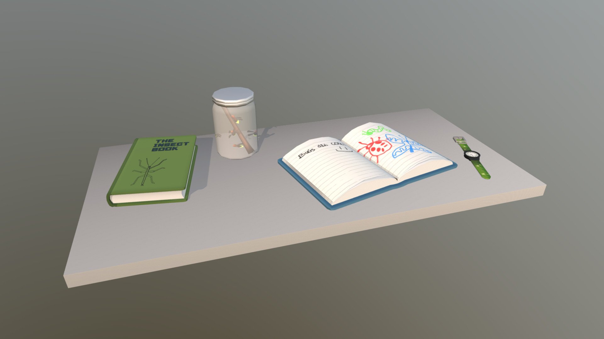 Props Diorama - 3D model by KrisUrban [6b7d5f1] - Sketchfab