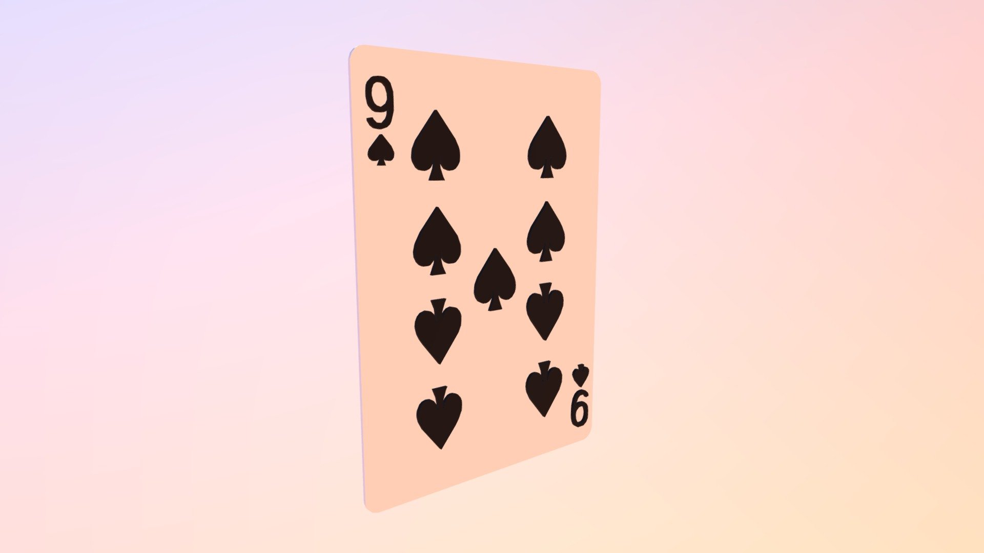 Nine of Spades - 3D model by Fakush [6b806b3] - Sketchfab