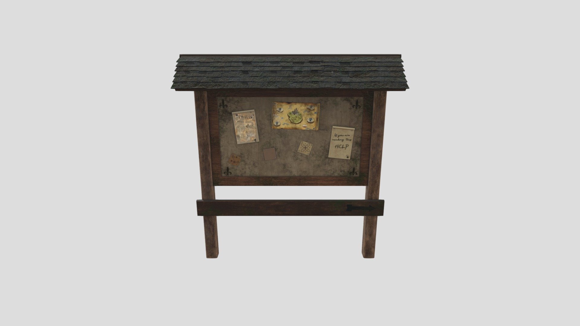 Medieval Notice Board - Download Free 3D model by hannah1205 [6b81d6d ...