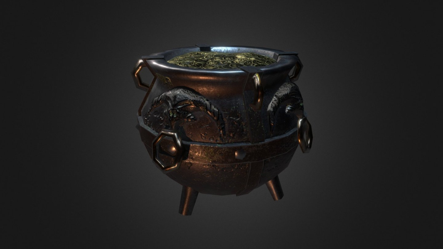 Goblin Cauldron - 3D model by Alexandre Drouin (@alex-drouin) [6b84774 ...