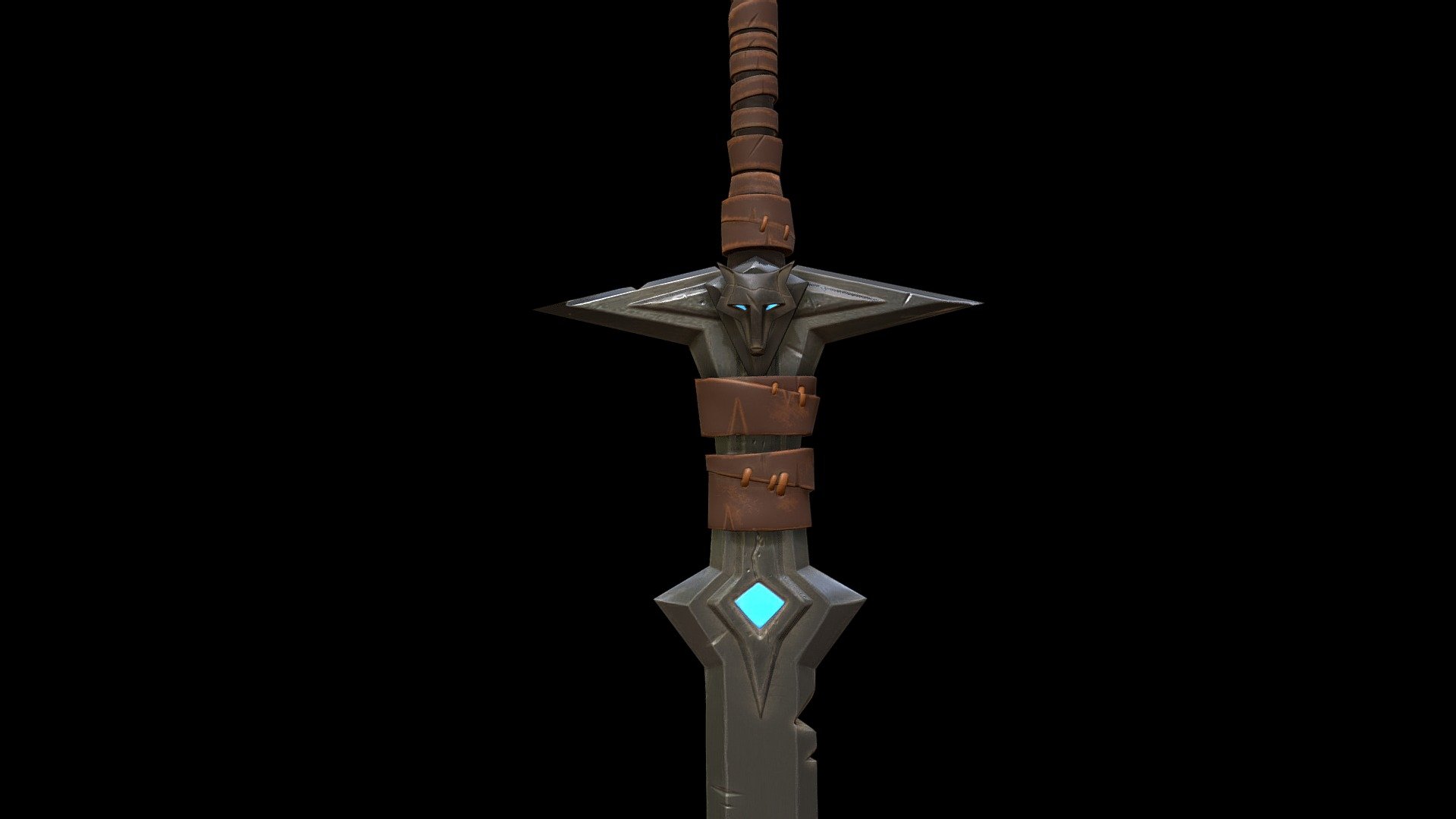 Wolf Sword - 3D model by EduardoAmorim (@eduardoamorim091gamer ...