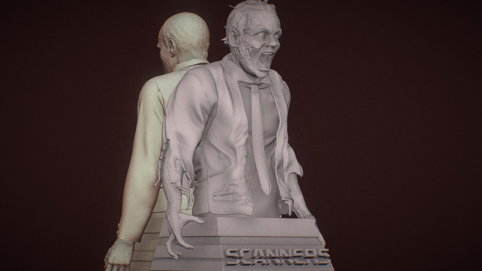 Scanners 1981 Cronenberg diorama printable - Buy Royalty Free 3D model ...
