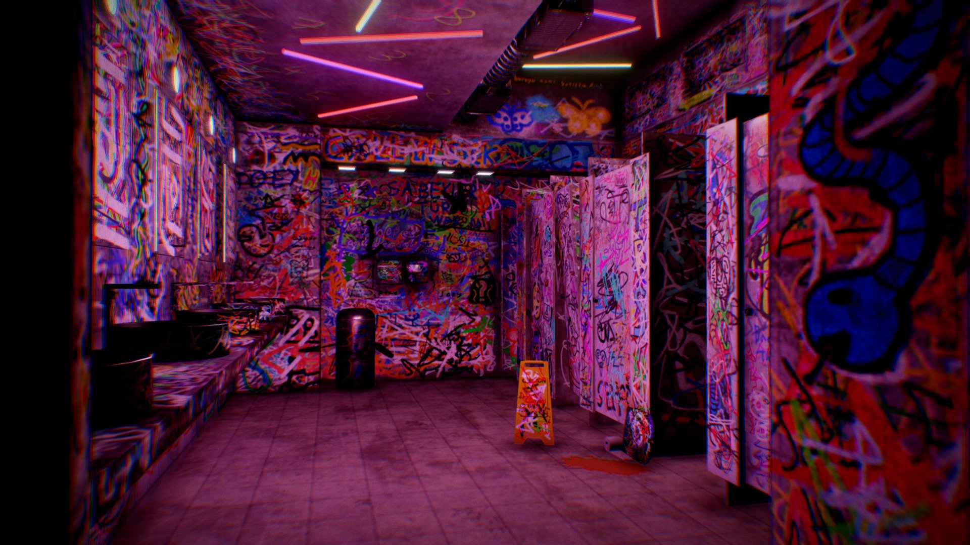 Club Bathroom - 3D model by cankut (@cankutt) [6b87034] - Sketchfab