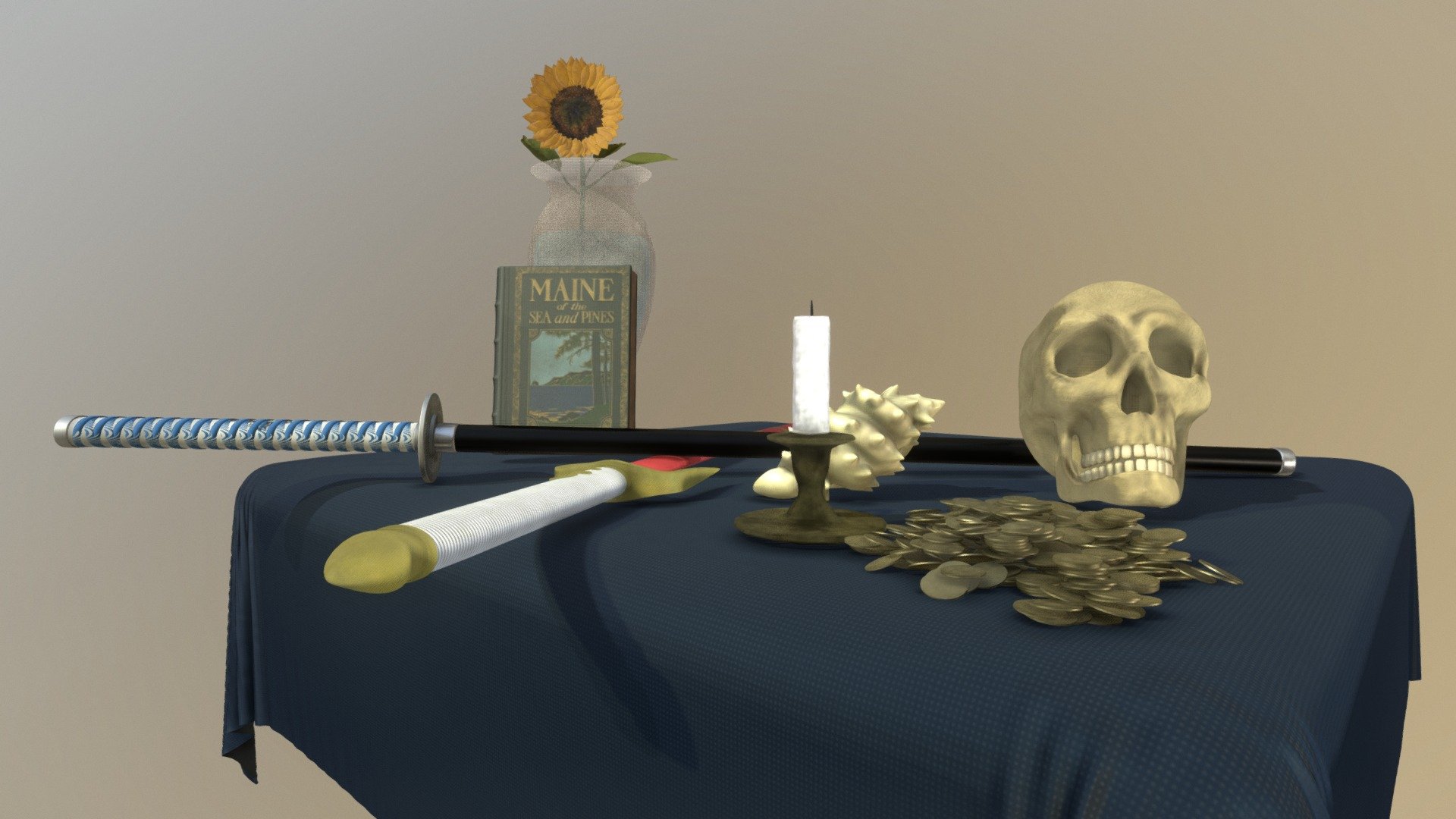 Vanitas - 3D model by AlexandreCORNET [6b87587] - Sketchfab