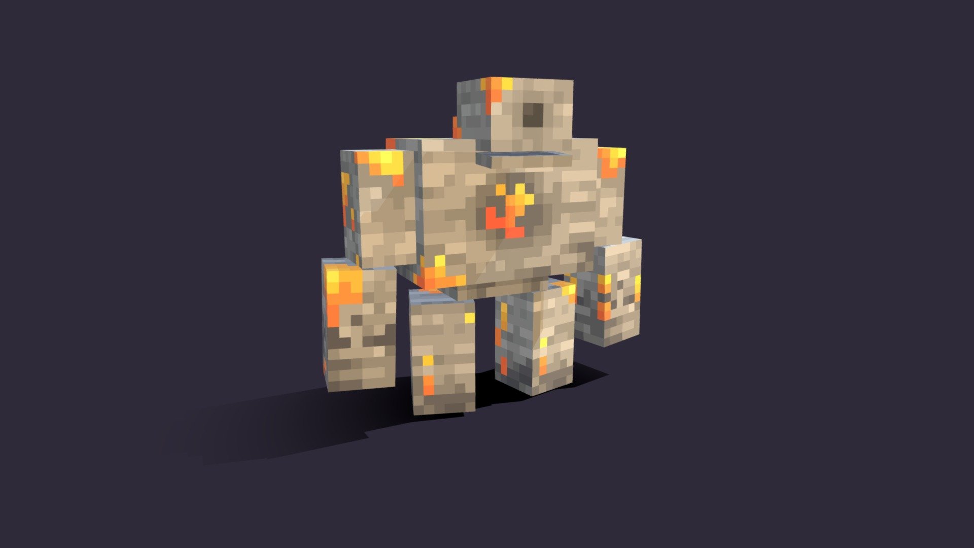 [MINECRAFT] Boss of fire - 3D model by ounzi [6b87fb9] - Sketchfab