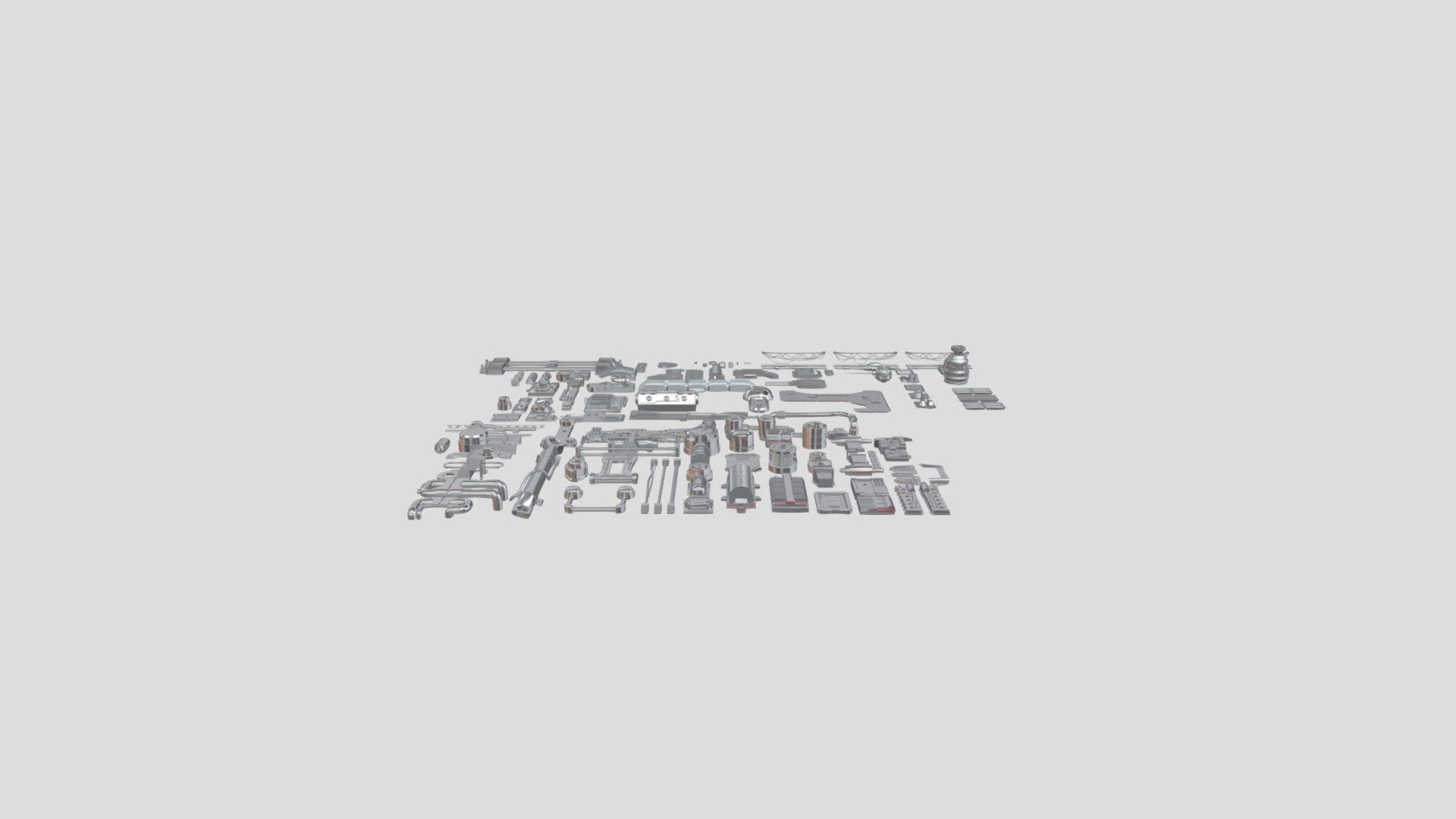 Scifi Kitbashing Set 3 - Buy Royalty Free 3D model by markom3d [6b88019 ...
