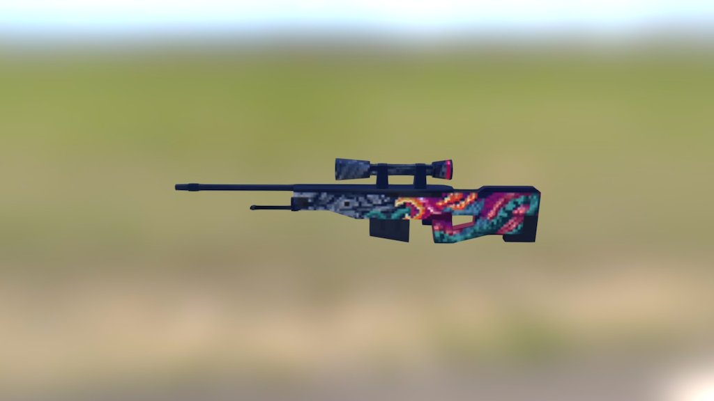 Gun11 Gear of Pixel AWP - 3D model by Mailny Sama (@miku55120) [6b8bccc ...
