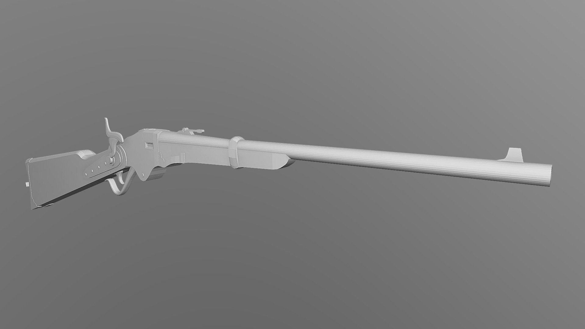 Lever Action Rifle - Modelling - 3D model by lucaboechat [6b8c94b ...
