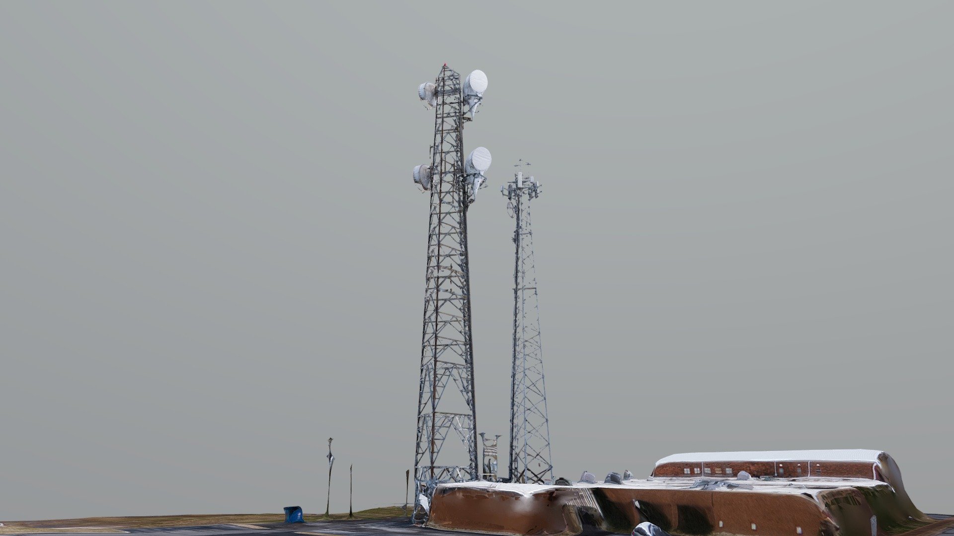 Radio Towers - Download Free 3D model by johnnokomis [6b8e2bc] - Sketchfab