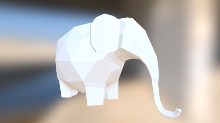 Low Poly Elephant - Download Free 3D model by JereNurminen [6b8f258 ...