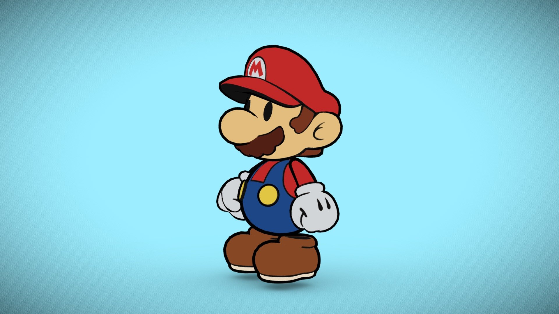 Paper Mario - Fanart - Download Free 3D model by Blender Editor ...