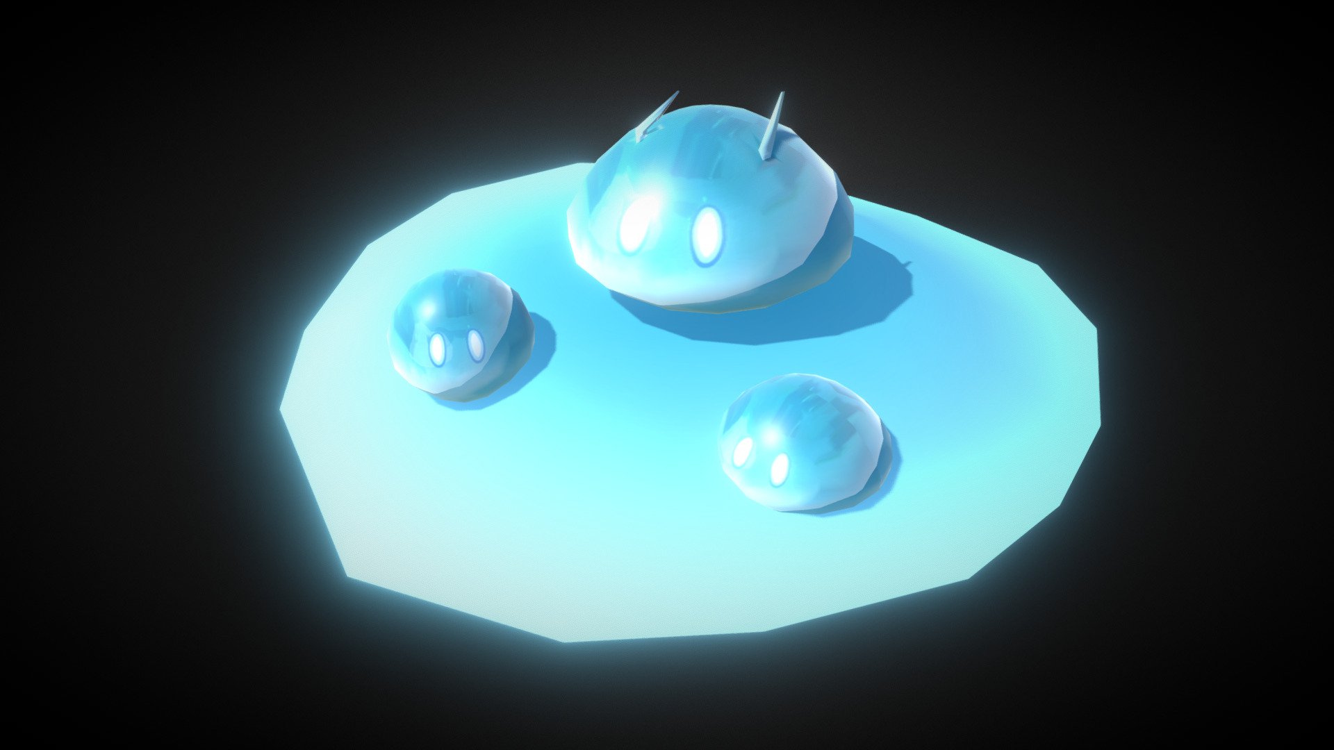 Hydro Slime - 3D model by Mi_kuNeko_ (@OrinatuMiku) [6b91545] - Sketchfab