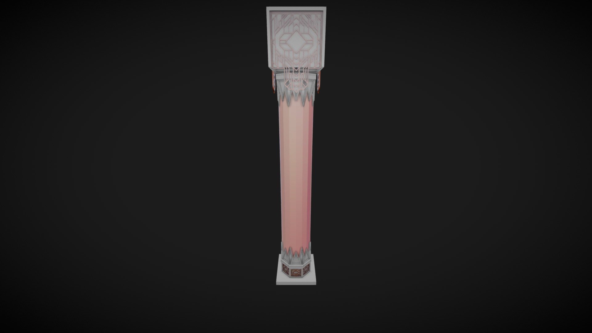 art decó column 01 - 3D model by AlvaroHanker [6b919bd] - Sketchfab