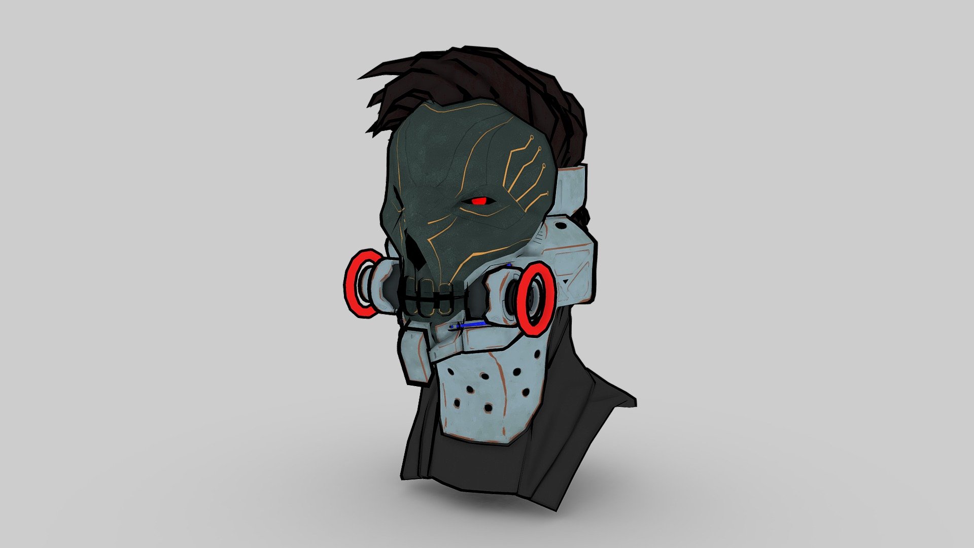 Robotic Head - 3D model by AdityaVishwakarma [6b92d5e] - Sketchfab