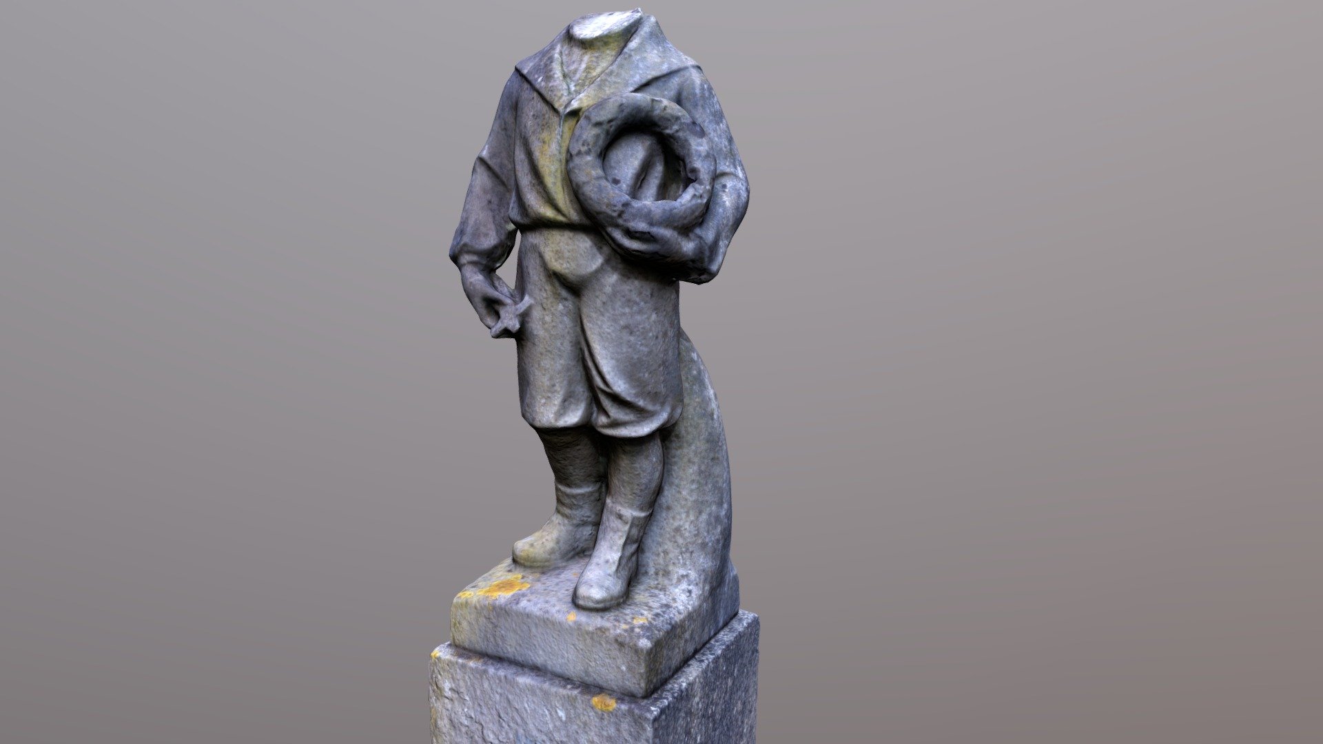 Headless statue on grave - 3D model by ppashen [6b963c4] - Sketchfab