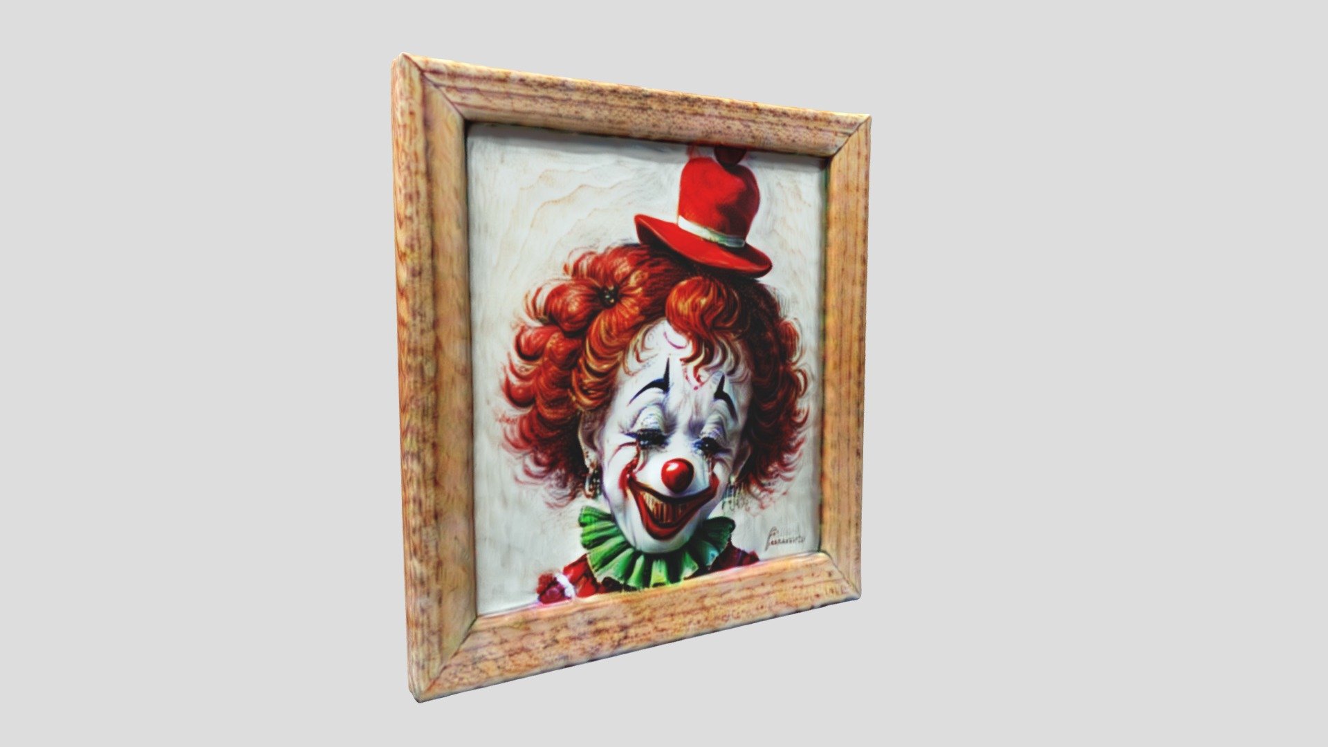 Painting of a clown - Download Free 3D model by Jungle Jim (@jungle_jim ...