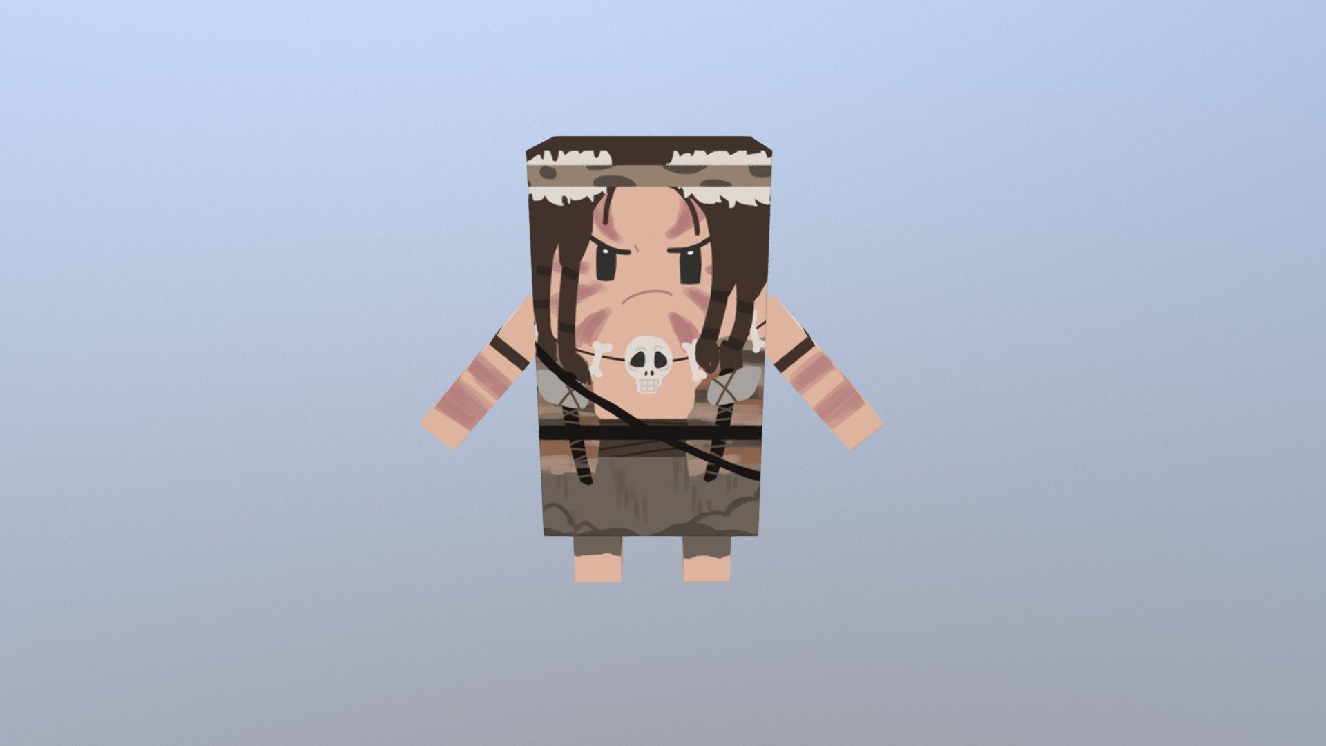 CUBEman Warrior - 3D model by thebome [6b9a09c] - Sketchfab