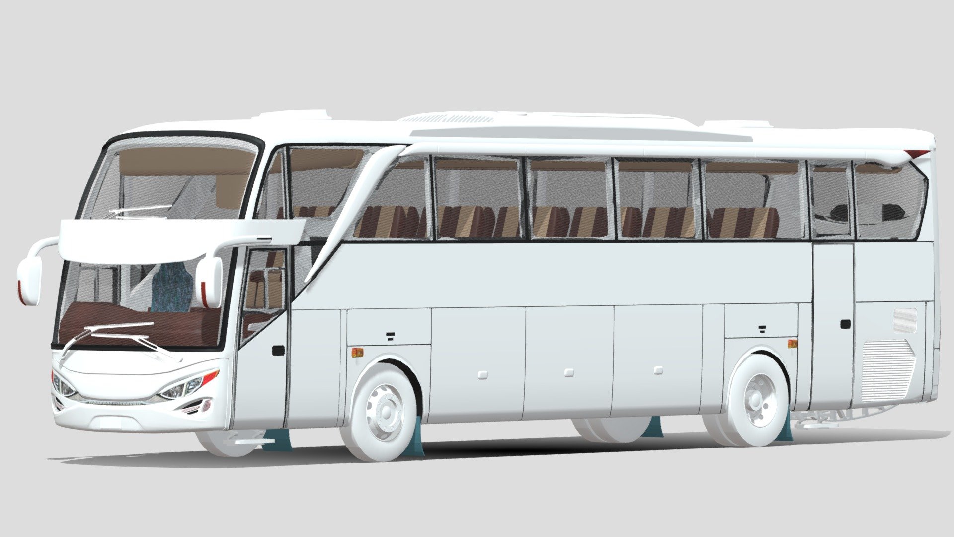 Indonesian Bus Adiputro Jetbus - Download Free 3D model by Muhamad ...