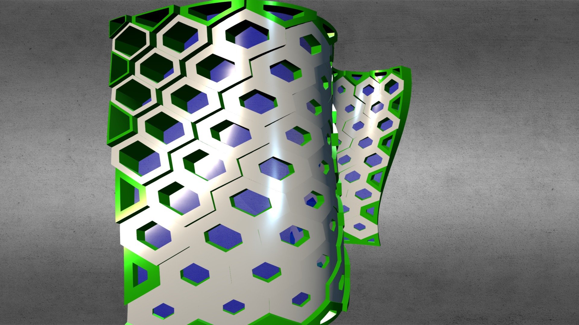 Pattern - Hexagonal - Panel Frame - 3D model by Parametric House ...
