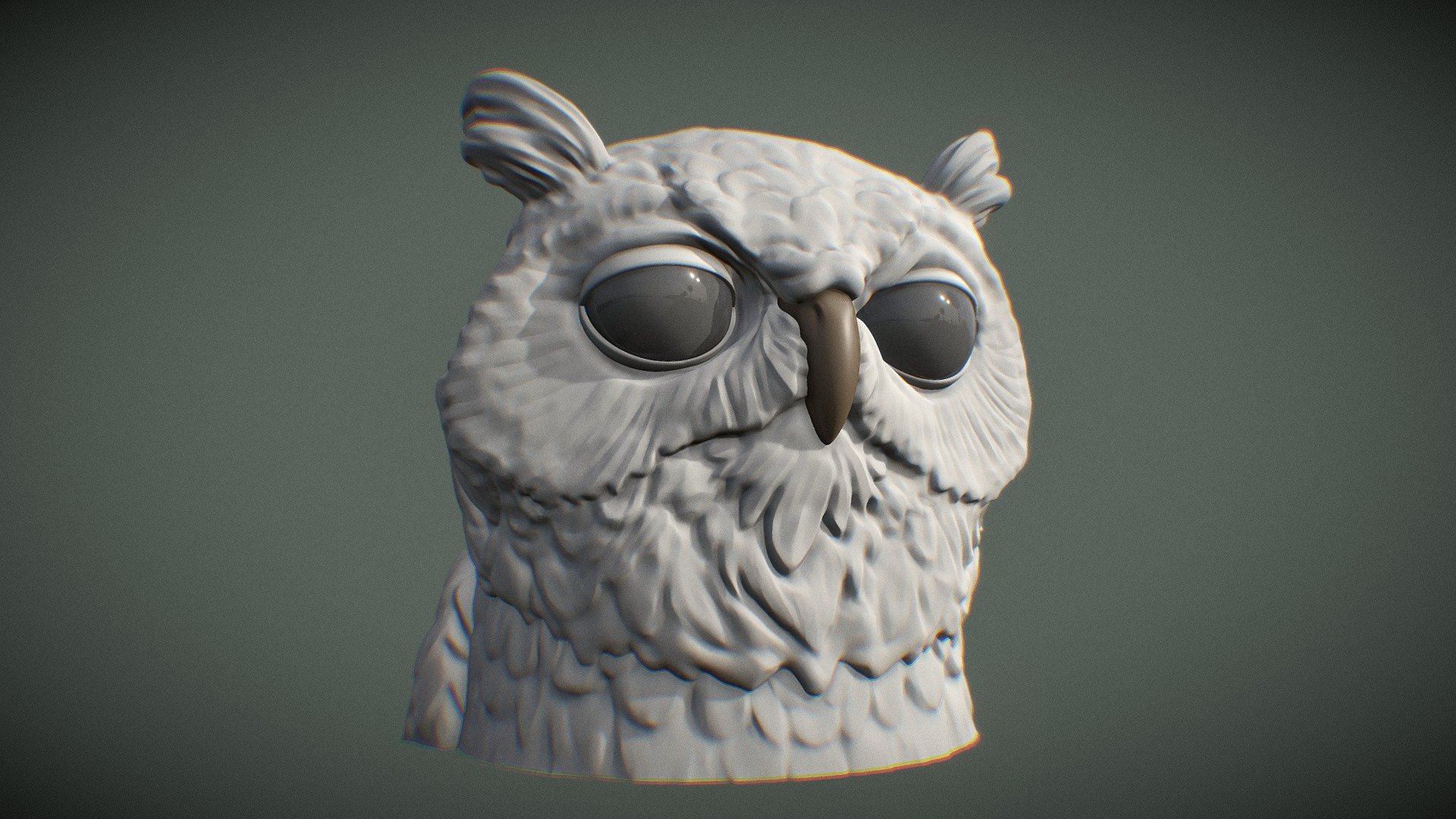 Owl Bust - Buy Royalty Free 3D model by Tom Johnson (@Brigyon) [6b9ec31 ...