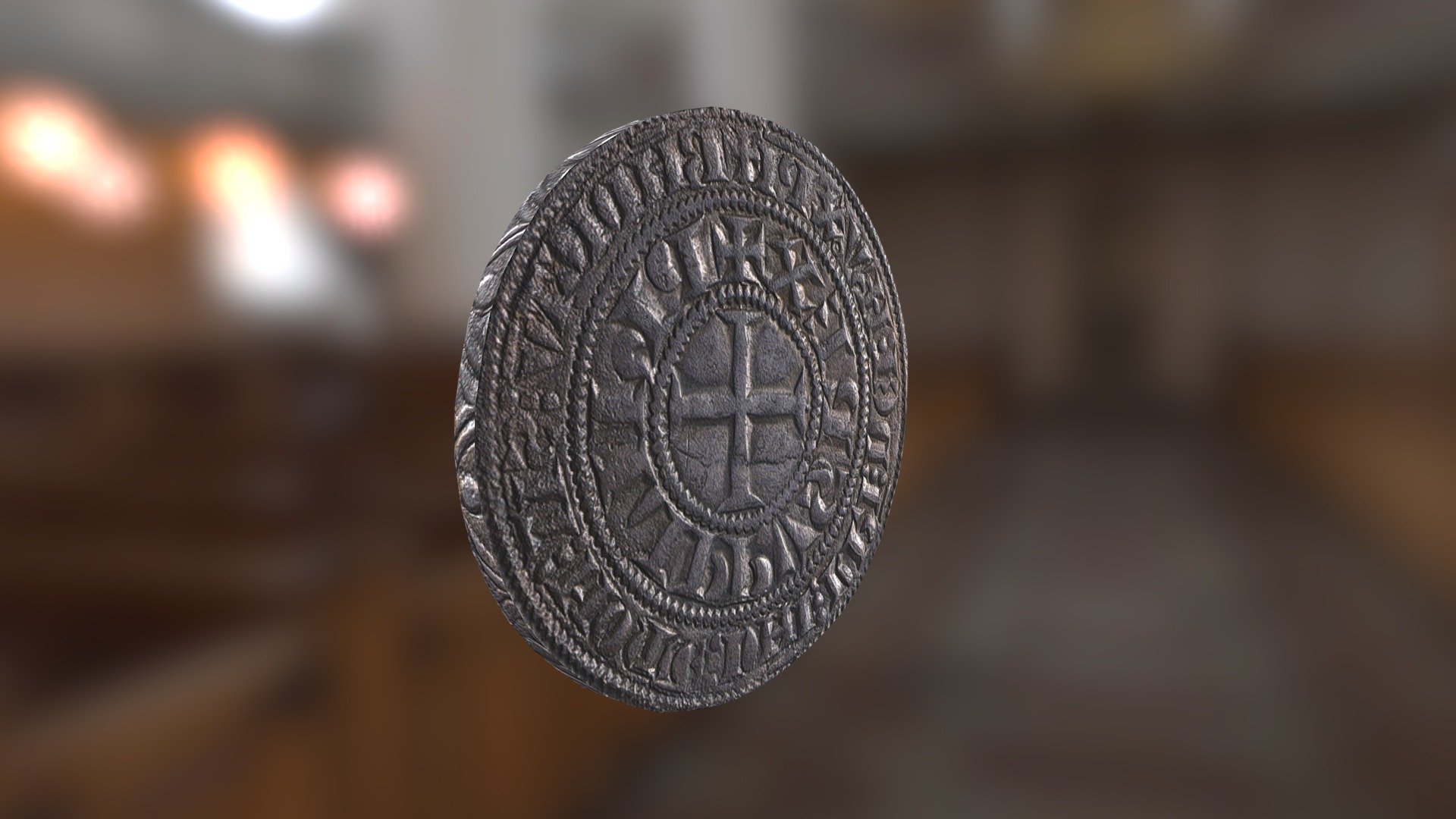Coin Of Knights Templar France (1268 - 1314AD) - Download Free 3D model ...