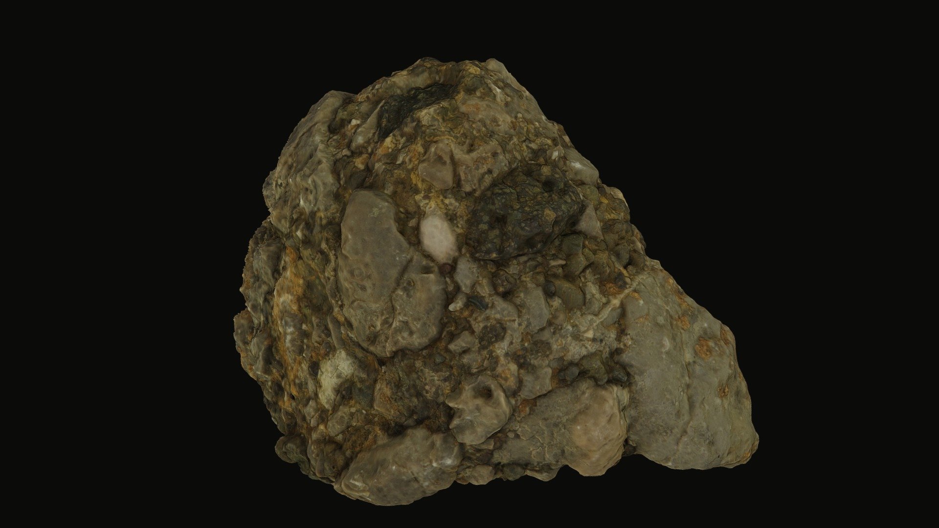 Volcaniclastic conglomerate, Italy - Download Free 3D model by Sara ...