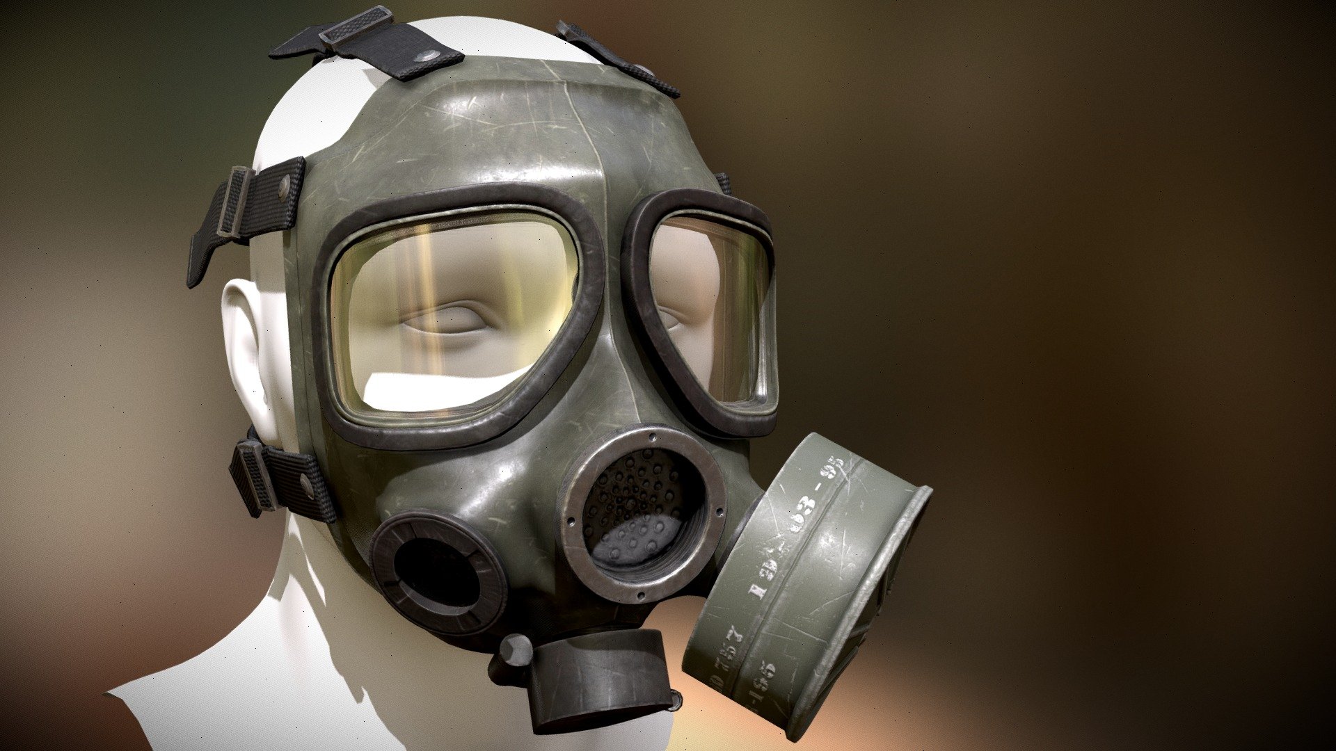 Gasmask M40 - 3D model by Marko1937 [6ba2b13] - Sketchfab
