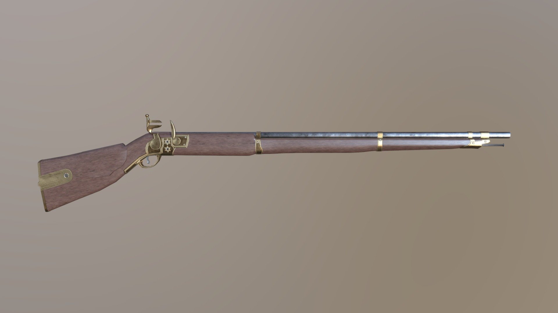 Musket Rifle Model | Contractual Project - 3D model by Xianomorph7 ...