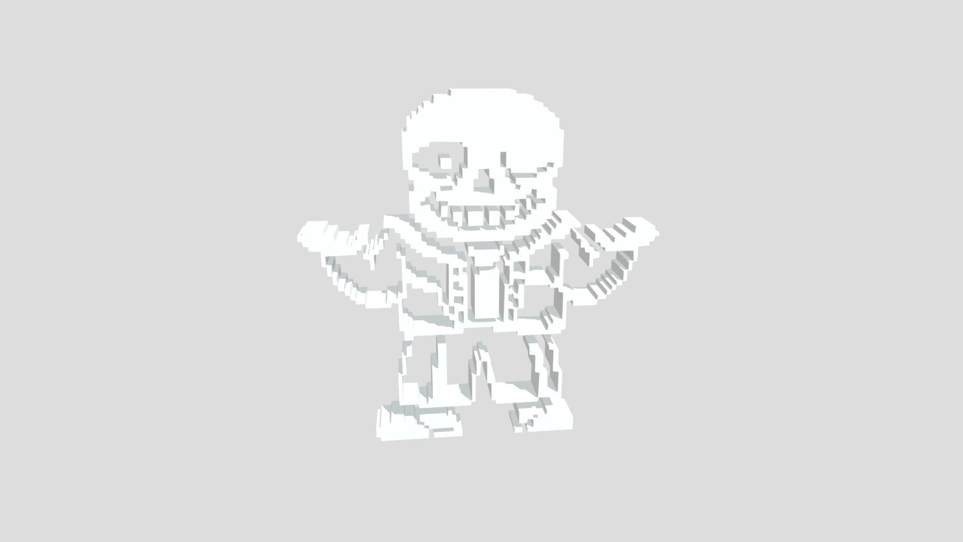 Pixel sans - Download Free 3D model by Ron (B-bot) (@Official_Undertale ...