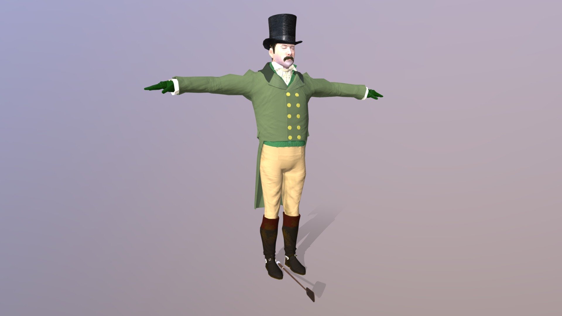 Regency Man 1811-1820 - RIGGED - Buy Royalty Free 3D model by r189 ...