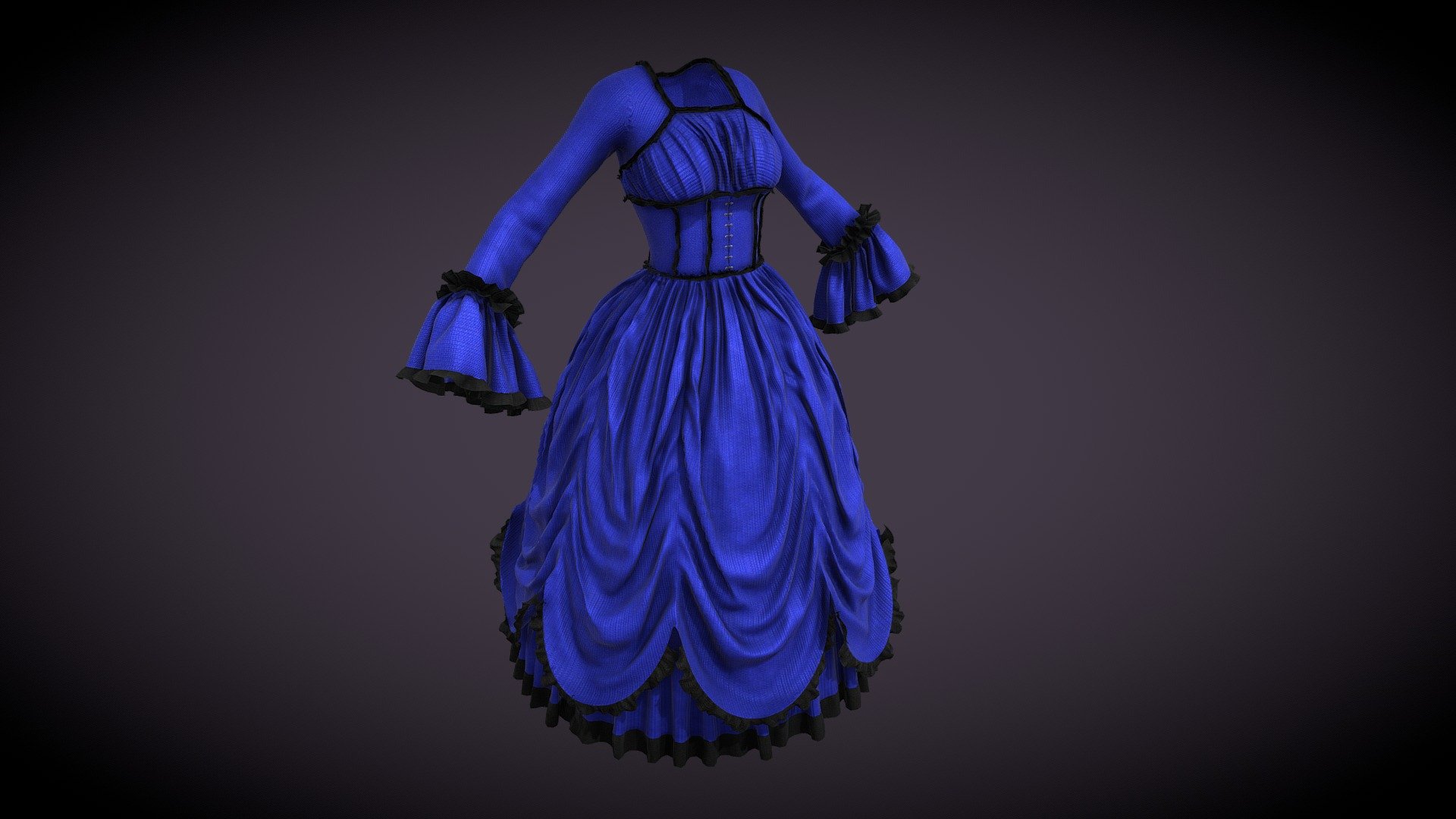 Victorian Dress - Buy Royalty Free 3D model by wolfgar74 [6bab551 ...