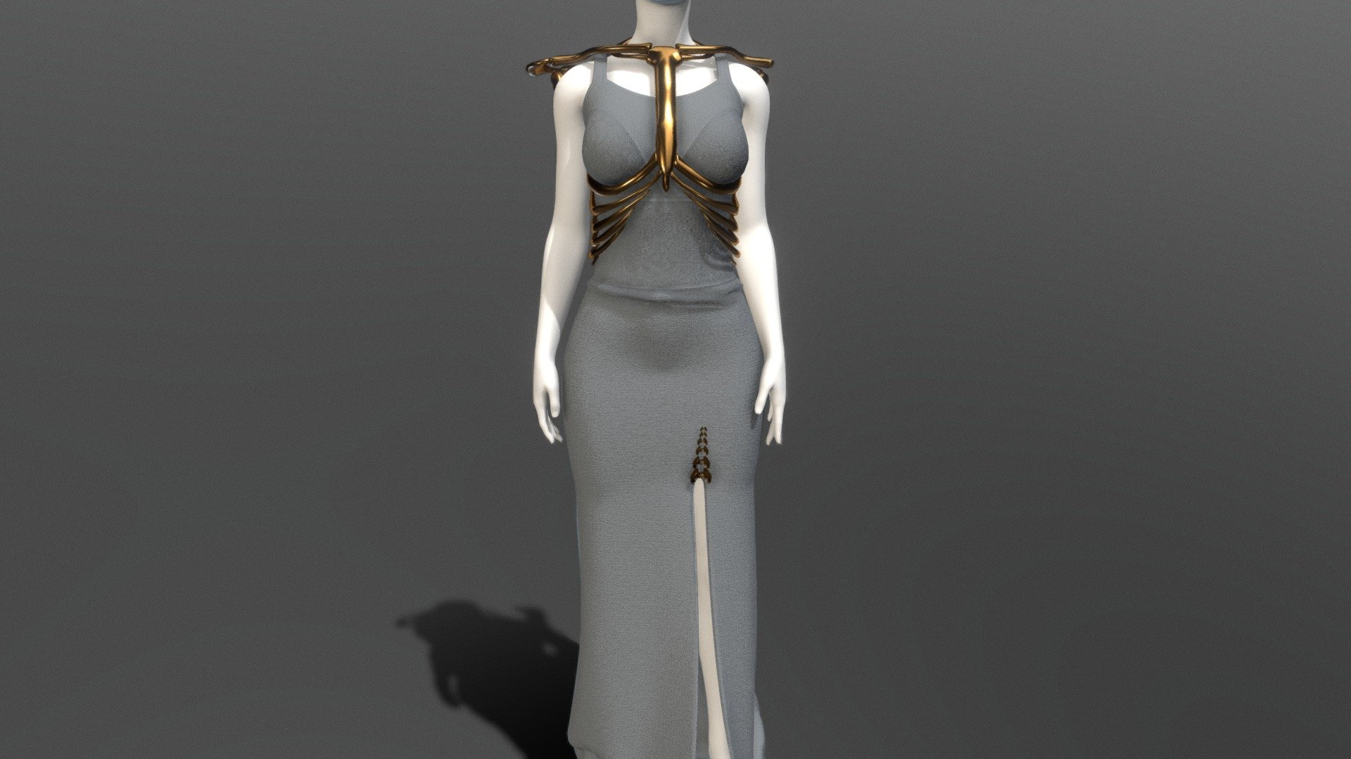 3D Fashion Design | Dress with Accessory - 3D model by Malassie ...