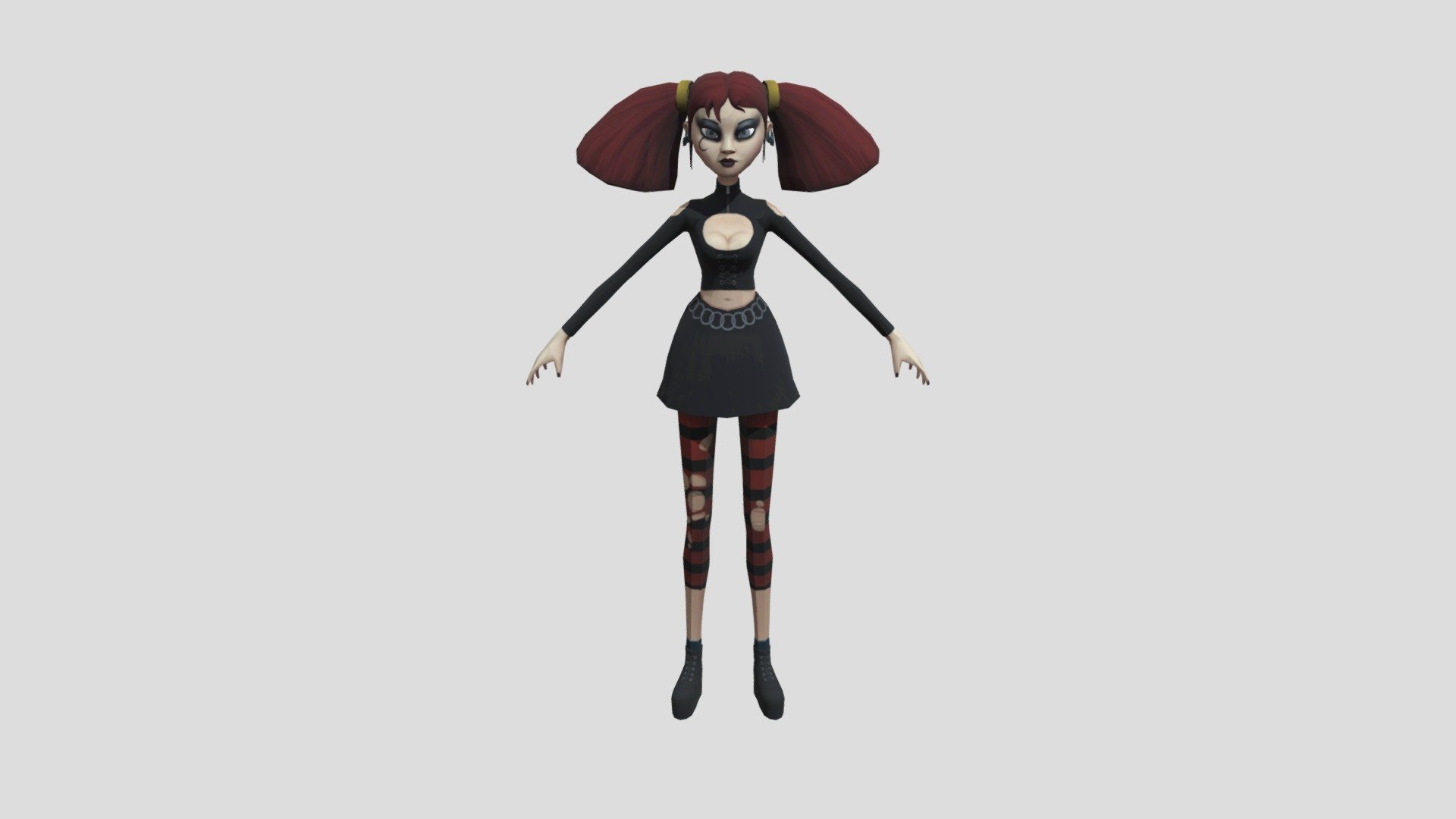 Goth - Download Free 3D model by Наруто (@yelena.aynalova.95) [6babb74 ...