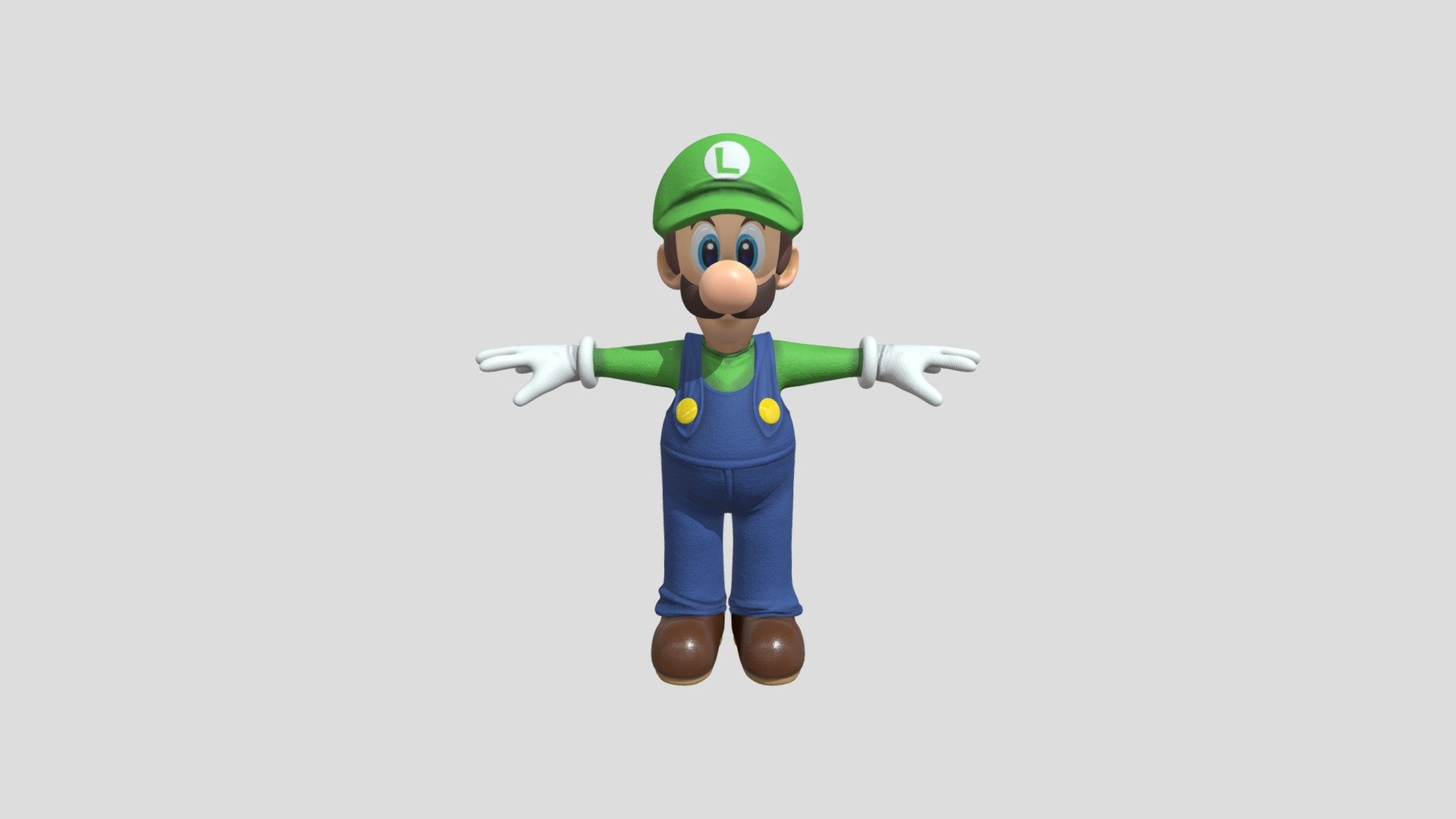 luigi_-_super_mario_bros - 3D model by Elias25 [6badc37] - Sketchfab