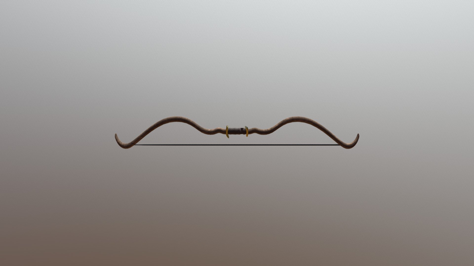 Wooden archery recuve bow - Medium poly - 3D model by Harry McNeill ...
