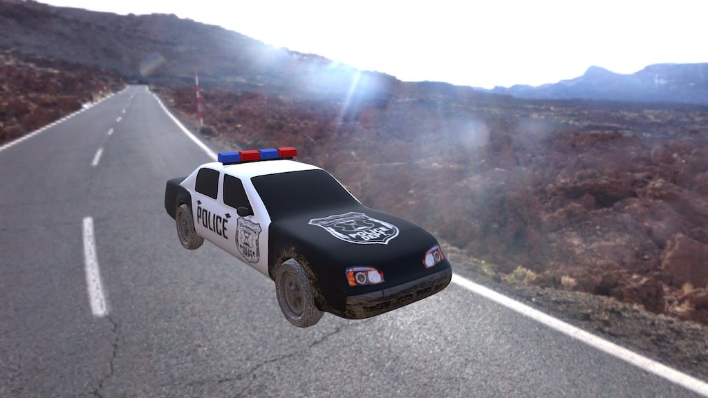 Police Car - 3D model by Escoly [6bb11d9] - Sketchfab