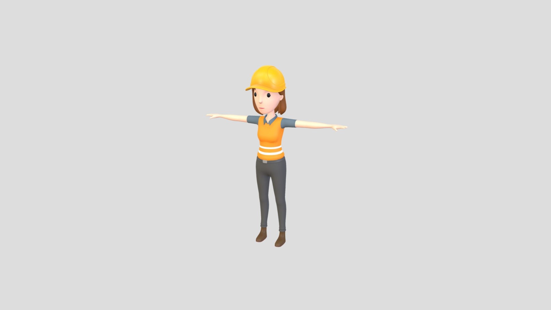 CartoonGirl037 Female Worker - Buy Royalty Free 3D model by bariacg ...