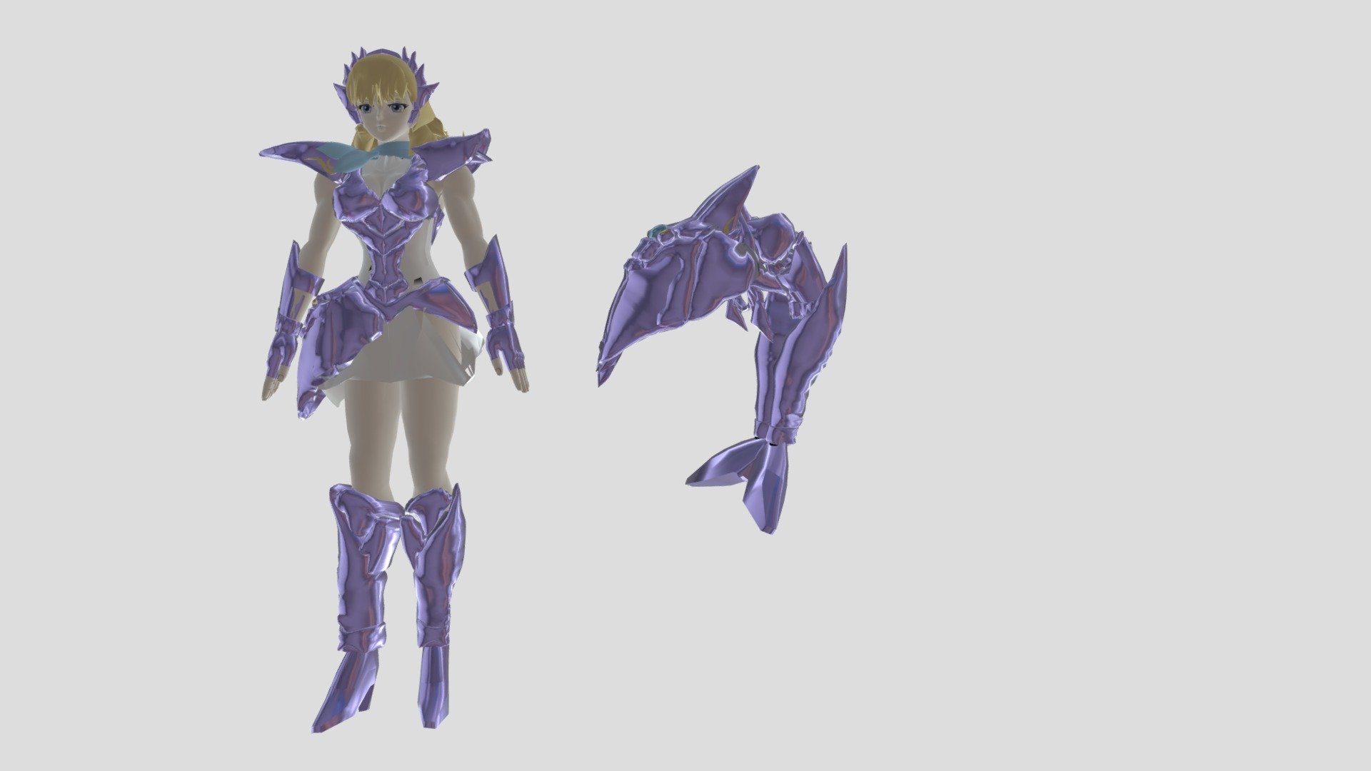 Dolphin Mii - Saintia Sho - 3D model by Draconis (@Ivdraconis) [6bb380b ...
