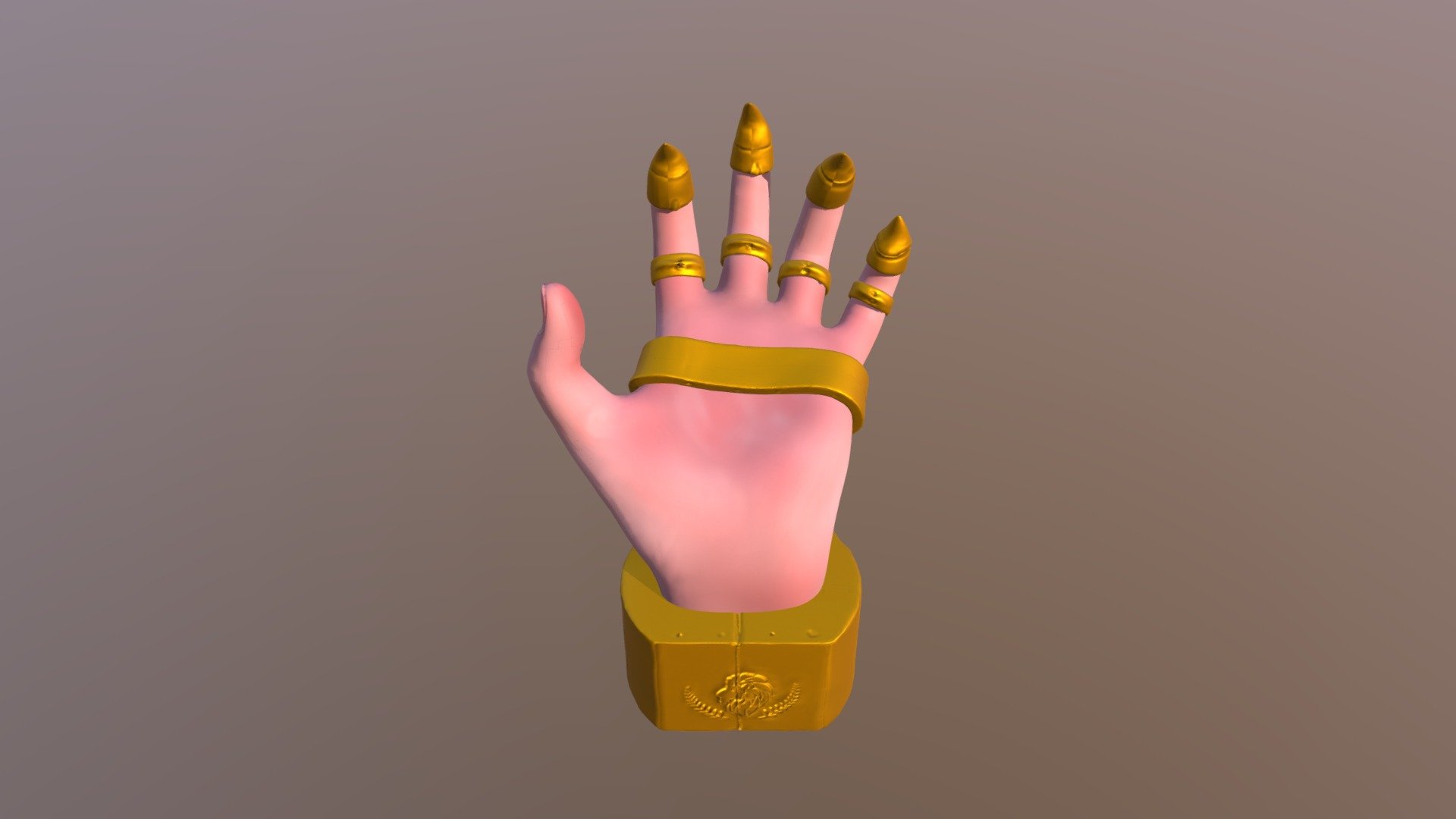 Hand with Gauntlet w/o wires - Download Free 3D model by Austin Jaggers ...