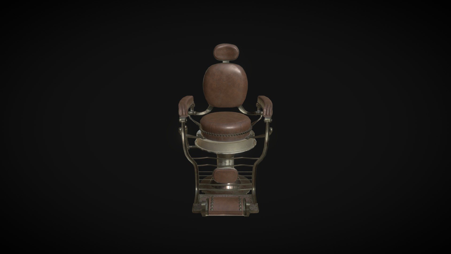 Barber-Chair - 3D model by Tuyet Vo (@tuyetvo) [6bb66dd] - Sketchfab